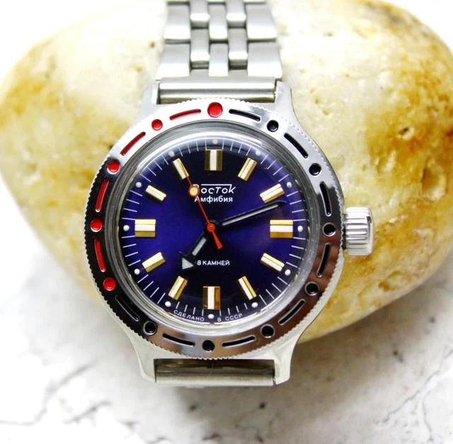 RARE MAN WATCH VOSTOK !Vostok watch Amphibian Stainless steel ...