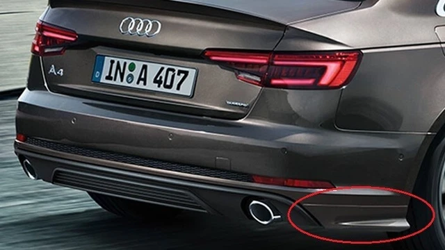 AUDI A4 B9 Rear Bumper Side Spoiler Spoilers Set Primed GENUINE ...