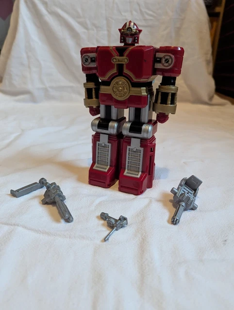 ROBOT BANDAI 1996 POWER RANGERS ZEO RED MEGAZORD BATTLEZORD MICRO plays ...