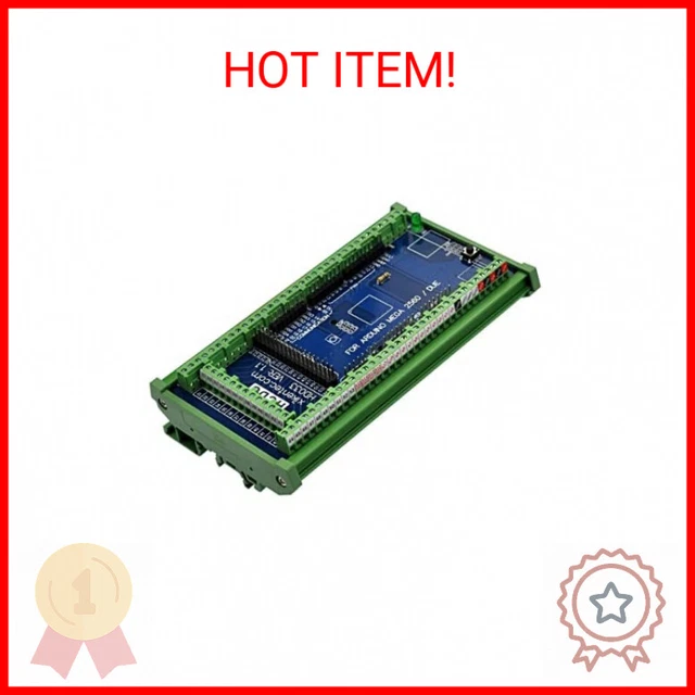 DIN RAIL MOUNT Pinout Breakout Terminal Block Module for Arduino MEGA ...