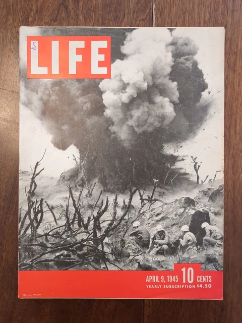 LIFE MAGAZINE / APRIL 9, 1945 / G.I.s DURING WW2 / HITLER'S LAST RESORT ...