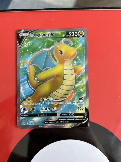 POKÉMON TCG DRAGONITE V (Full Art) Pokemon GO 076/078 Holo Ultra Rare ...