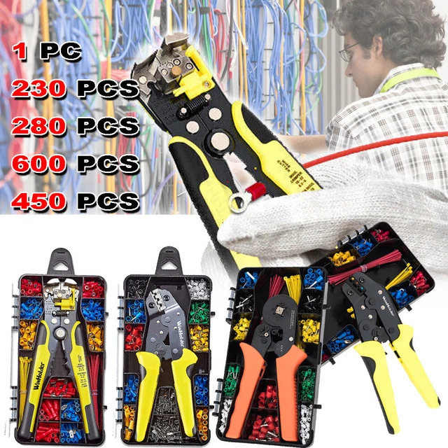 AUTOMATIC WIRE CABLE Stripper Cutter Stripping Tool Terminal Crimp ...