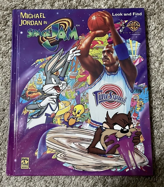 MICHAEL JORDAN IN Space Jam Look and Find Book Kids Basketball Looney ...