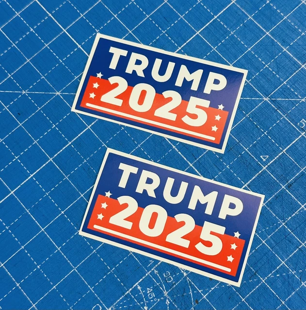TRUMP 2025 USA President MAGA Car Bumper Sticker X2 £2.95 - PicClick UK