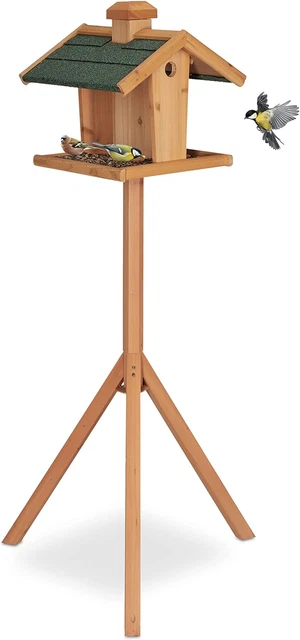 RELAXDAYS FREE-STANDING BIRD Table, Birdhouse with Feeder, HxWxD ...