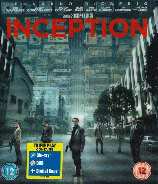 INCEPTION (2010) BLU-RAY, Triple Play, Leonardo DiCaprio, Joseph Gordon ...