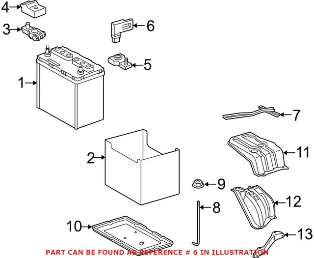 Battery Sensor Assembly Battery Current Sensor 28850-0P010 For Toyota ...