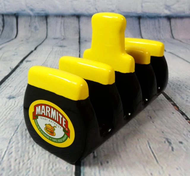 MARMITE TOAST RACK Advertising Memorabilia Ceramic 4 Piece Toast Rack ...