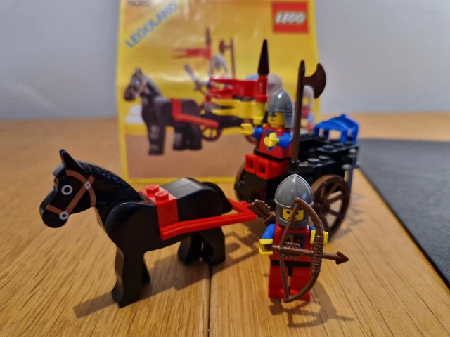LEGO HORSE CART Set 6022 Legoland classic vintage 1984 soldiers army ...