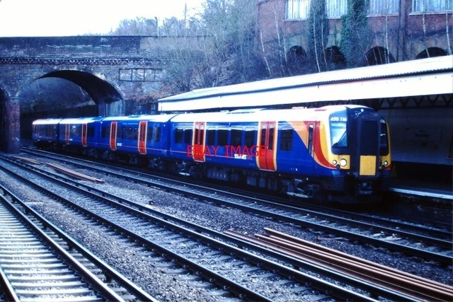 PHOTO CLASS 450 Desiro 4-Car Emu No 50 116 Pulls Into Weybridge On A ...