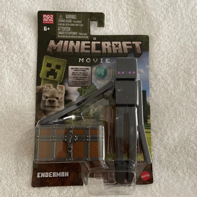 MATTEL MINECRAFT MOVIE ENDERMAN with CHEST & ENDER PEARL 5" Figure NEW ...