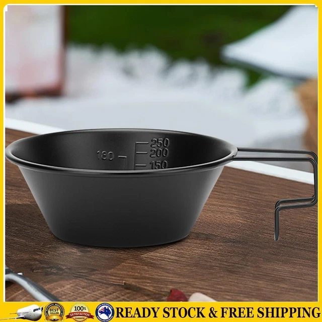 CAMPING POT STACKABLE with Handle for Picnic Hiking Travelling (250ml ...