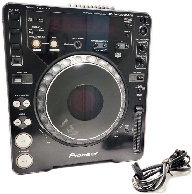 PIONEER CDJ-1000MK2 DIGITAL Jog Vinyl Turntable Pro Dj Cd Deck Disc ...
