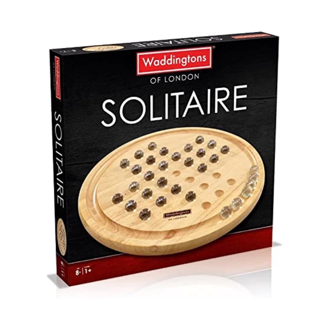 WADDINGTONS WOODEN SOLITAIRE GAME Complete 29cm diameter Very Good ...