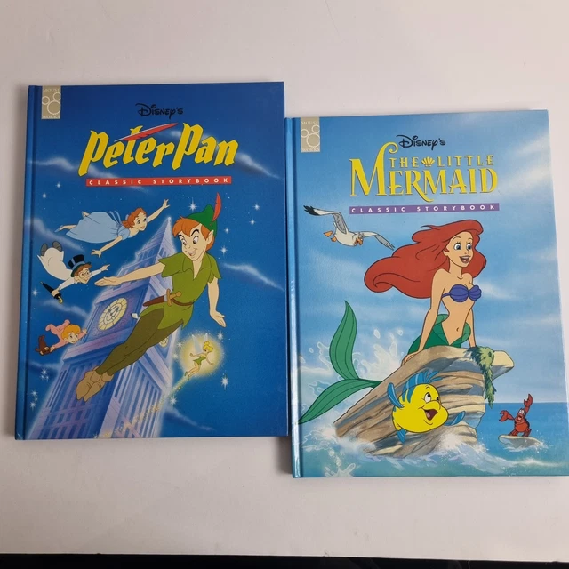 2 X WALT Disney A Mouse Works Classic Storybook The Little Mermaid ...