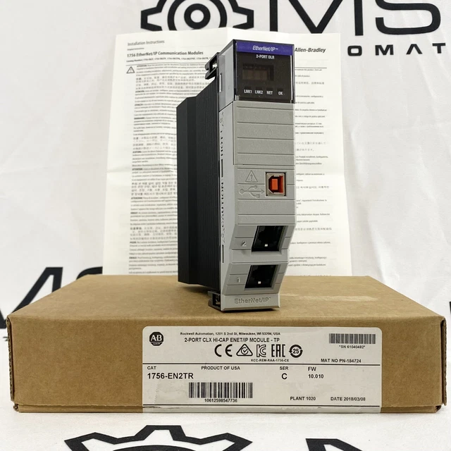 ALLEN BRADLEY 1756-EN2TR Controllogix ENET/IP Ethernet Module 2-Port ...