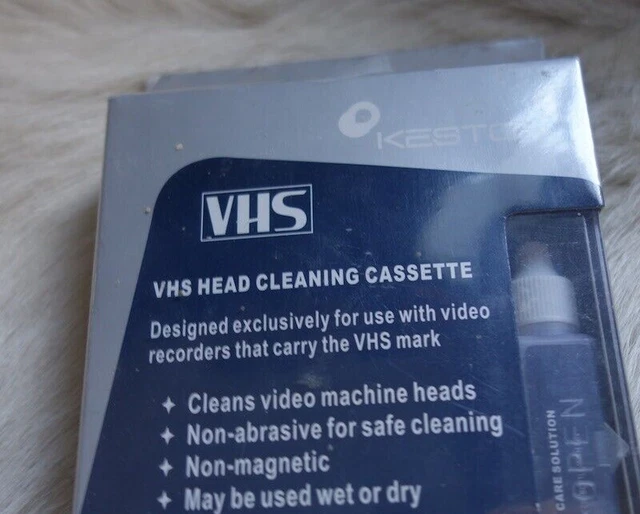 VHS HEAD CLEANING Cassette VHS Cleaning Kit VIDEO TAPE Cleaning Kit ...