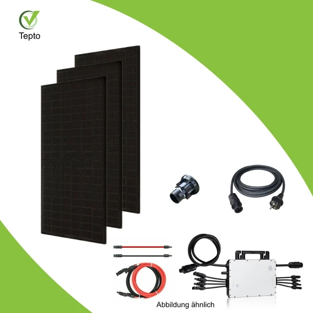 ENSEMBLE DE CENTRALES de balcon 1500 W Hoymiles HM-1500 installation ...