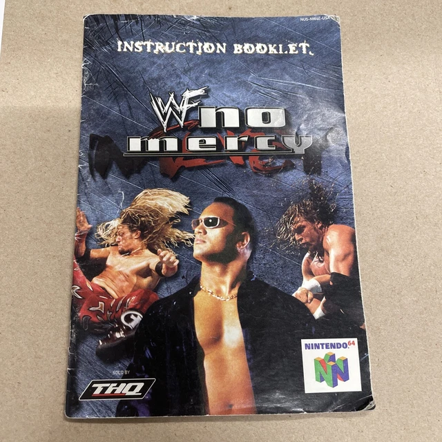 WWF NO MERCY N64 (Nintendo 64) Manual Only Instructions WWE Free ...
