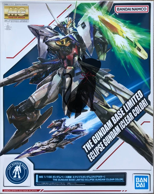 BANDAI MG 1/100 The Gundam Base Limited Eclipse Gundam[Clear Colour ...