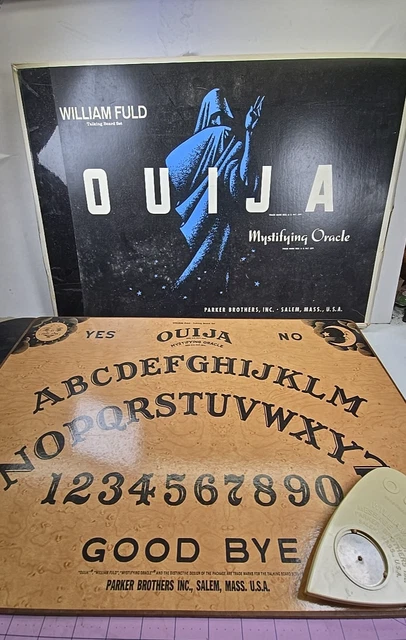 VINTAGE 1960S WILLIAM Fuld Ouija Talking Mystifying Oracle Board Parker ...
