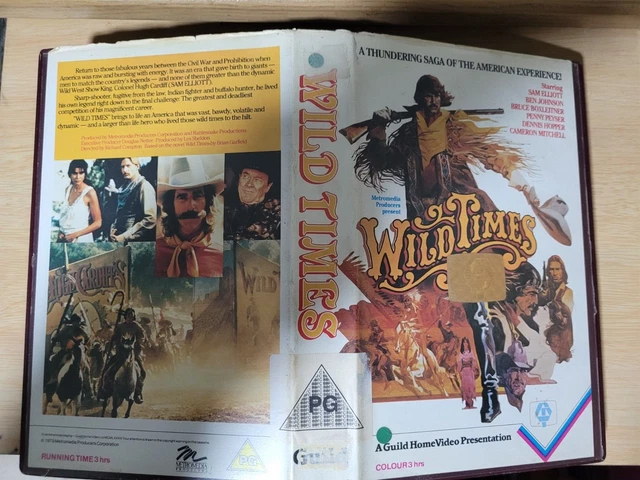 VHS PAL WILD Times Sam Elliott Big Box £14.99 - PicClick UK