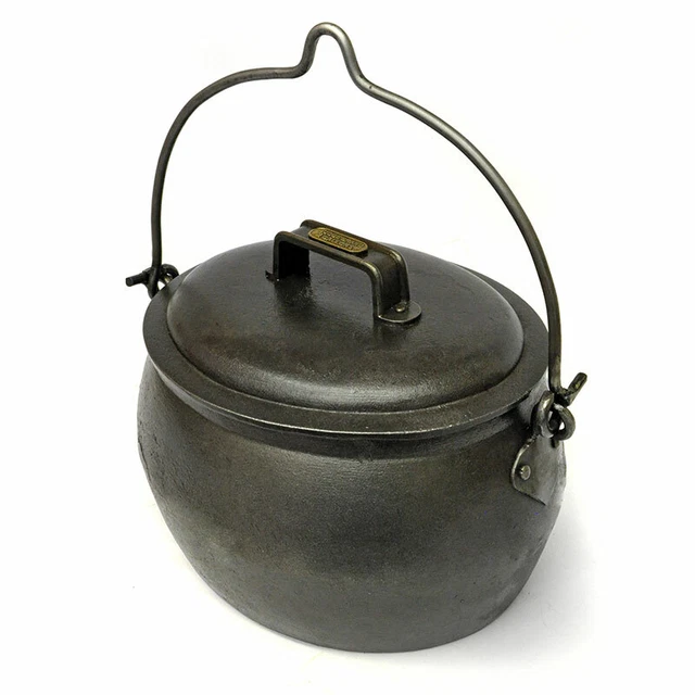 CAST IRON GYPSY Pot Belly Cooking Pot 1 Gallon £80.00 - PicClick UK