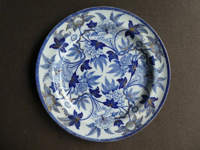 FINE ANTIQUE WEDGWOOD blue & white gilded plate £45.00 - PicClick UK FINE ANTIQUE WEDGWOOD blue & white gilded plate £45.00 - PicClick UK