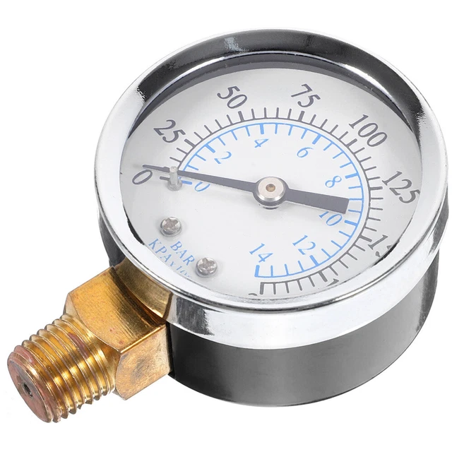 0-200 PSI 0-14 Bar Compressor Compressed Air Pressure Gauge NPT Pressure Gauge £11.29 - PicClick UK