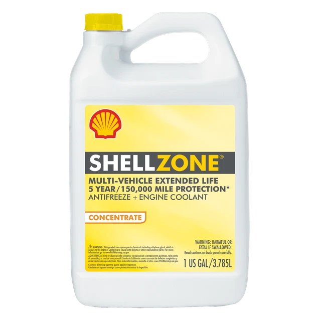 SHELLZONE MULTI-VEHICLE ANTIFREEZE/COOLANT, Concentrate, 1 Gallon $29. ...