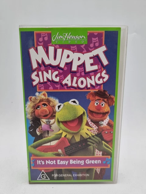 MUPPET SING-ALONGS - Its Not Easy Being Green (VHS, 1994) Jim Henson ...