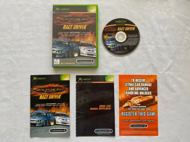 V8 SUPERCARS AUSTRALIA: Race Driver XBox Original Complete with Case ...