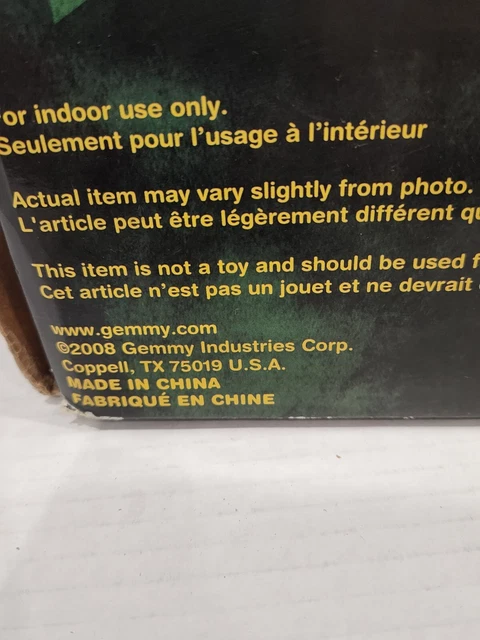 NOS GEMMY NICK The Neck Stretching Zombie Animated Talking Figure Voice ...