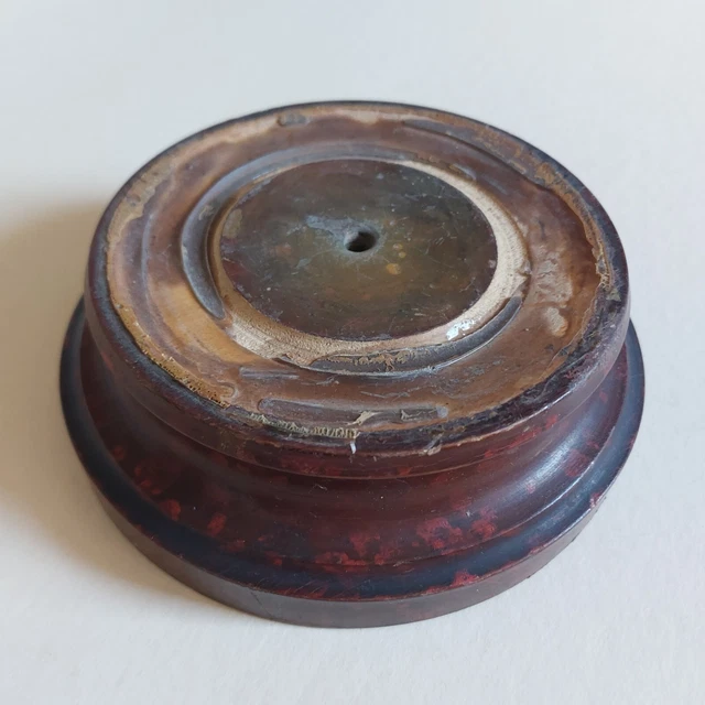 SOCLE EN BOIS patiné marbre rouge XIXème , brocante EUR 20,00 - PicClick FR