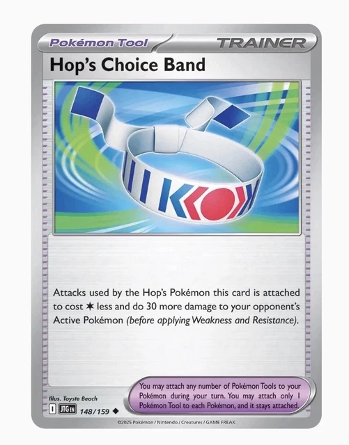 HOP’S CHOICE BAND - Pokemon Journey Together - 148/159 - Reverse Holo ...