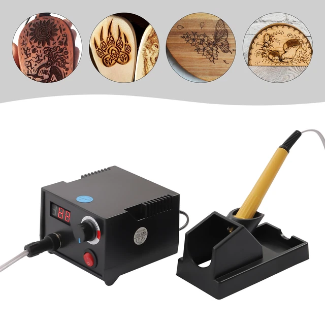 WOOD BURNING PEN Tool Multifunction Craft Pyrography Machine Burner Set ...