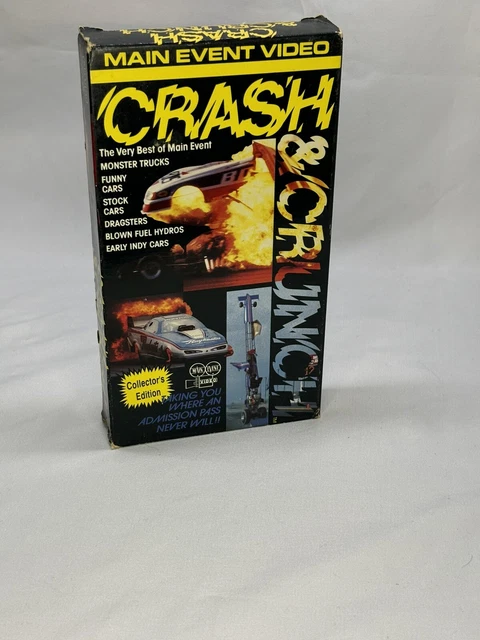 CRASH & CRUNCH VHS Motorsports MAIN EVENT VIDEO Good $4.99 - PicClick CA