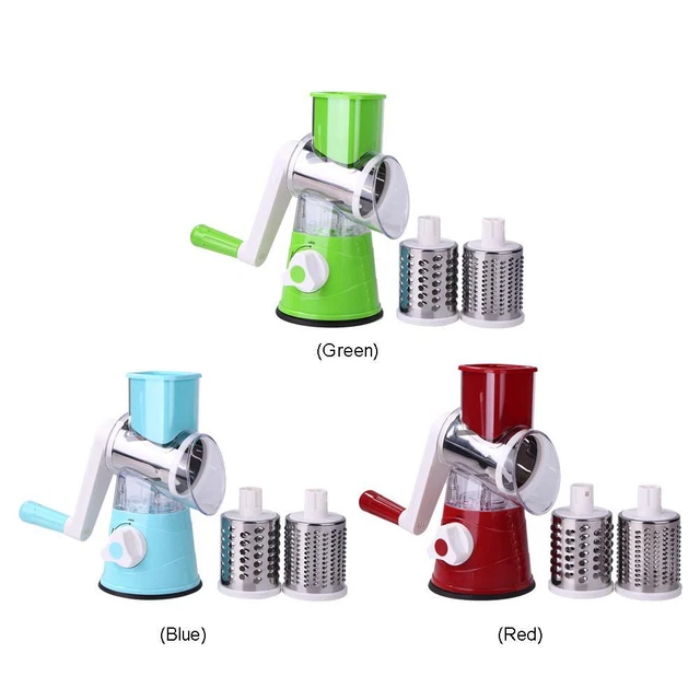 MANUAL HAND CRANK Cheese Grater Vegetable Chopper Easy To Clean Kitchen ...