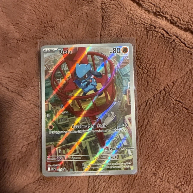 RIOLU POKEMON CENTER Edition 010 Mega Evolution ETB Promo - Pokemon TCG ...