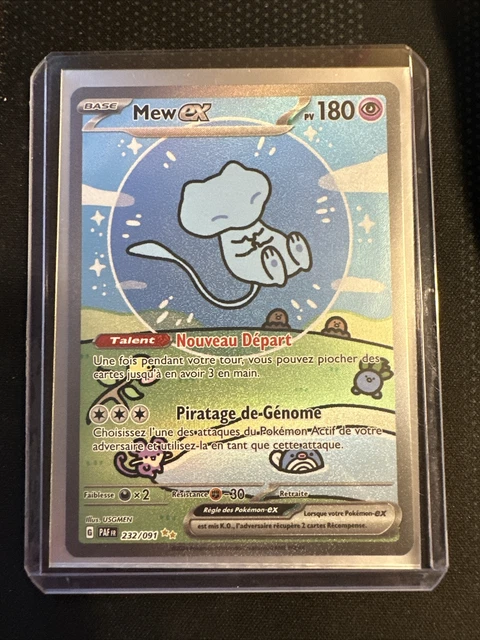 CARTE POKÉMON -MEW EX 232/091 Alternative - EV4.5 Destinées De Paldea ...