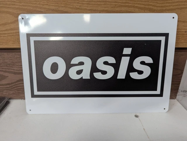 OASIS METAL WALL Sign 20x30cm A4 Size £7.95 - PicClick UK