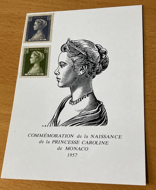 1957 BIRTH OF Princess Caroline Grace Kelly of Monaco Postcard ...