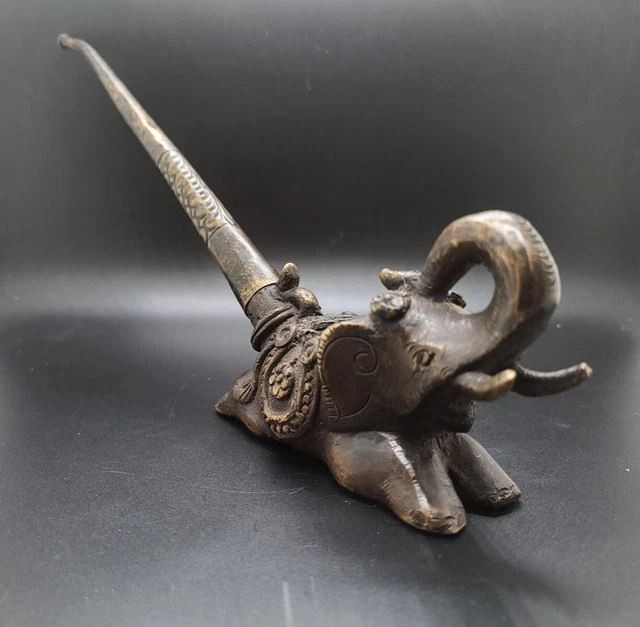 ANCIENNE PIPE À Eau Eléphant En Bronze Chine 19 eme EUR 150,00 ...