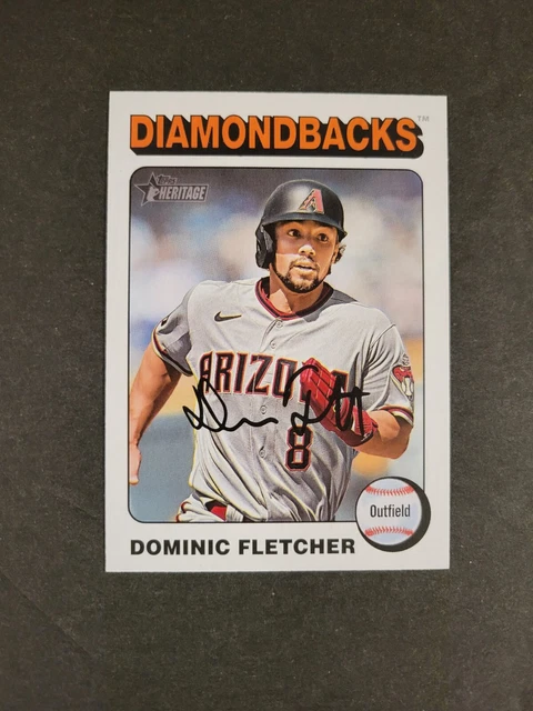 CARTE VARIATION BORDURE blanche Dominic Fletcher 2024 Topps Heritage ...