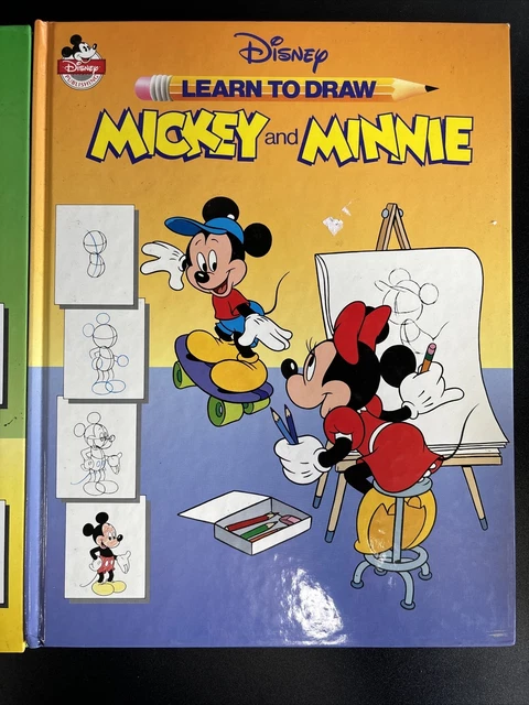 VINTAGE DISNEY LEARN to Draw Donald & Daisy Disney + Mickey & Minnie ...