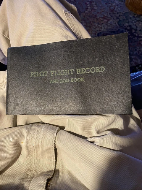 VINTAGE PILOT FLIGHT Record & Log Book 1956 $2.99 - PicClick