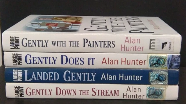 LARGE PRINT JOB lot collection of 4 Alan Hunter adult fiction books EUR ...