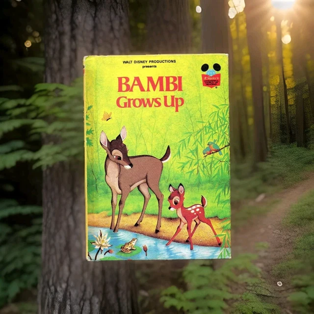 VINTAGE 1979 WALT Disney Bambi Grows Up Hardcover Book 1st Ed. Book ...
