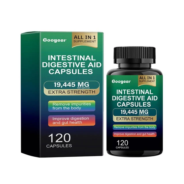 DAILY DIGESTIVE AID Capsules For Gut Health 120 Capsules Digestion £6. ...
